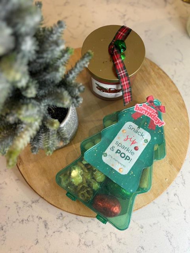 Snackle Box Gift Tags | Snack Sip Sparkle Pop - Etsy