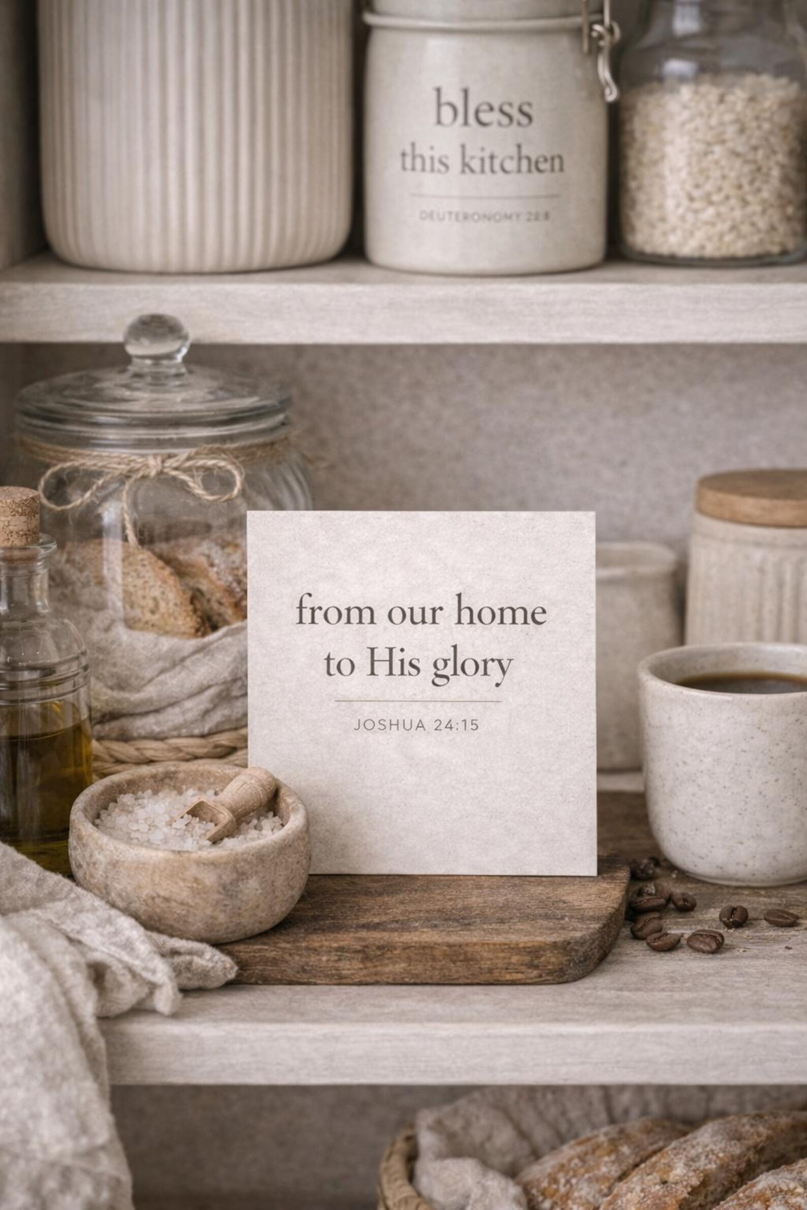 Kitchen Blessing Cards Printable – Christian Scripture, Pantry Decor ...
