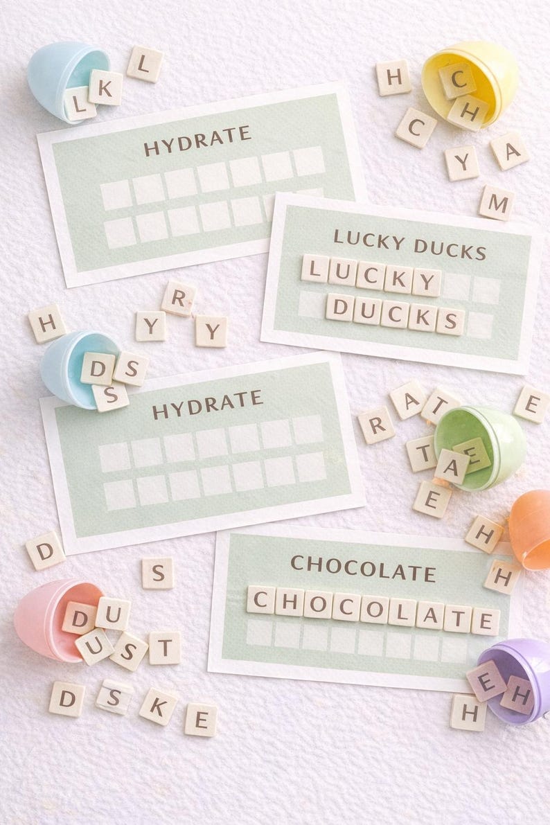 Easter Egg Hunt Word Game, Printable Kids Activity, Differentiated ...