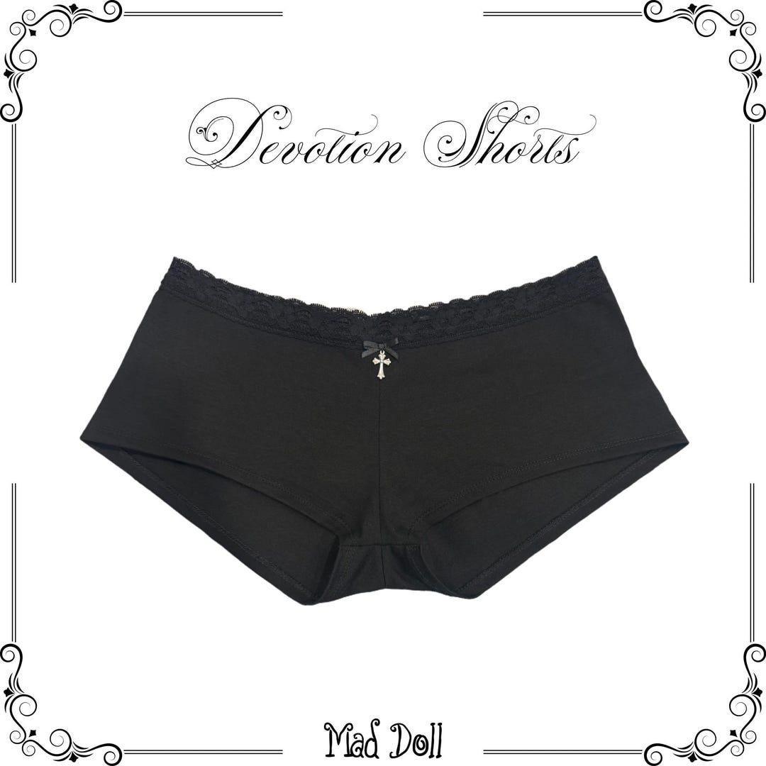 The Devotion Micro Shorts – Handmade to Order Gothic Lace Micro Shorts ...