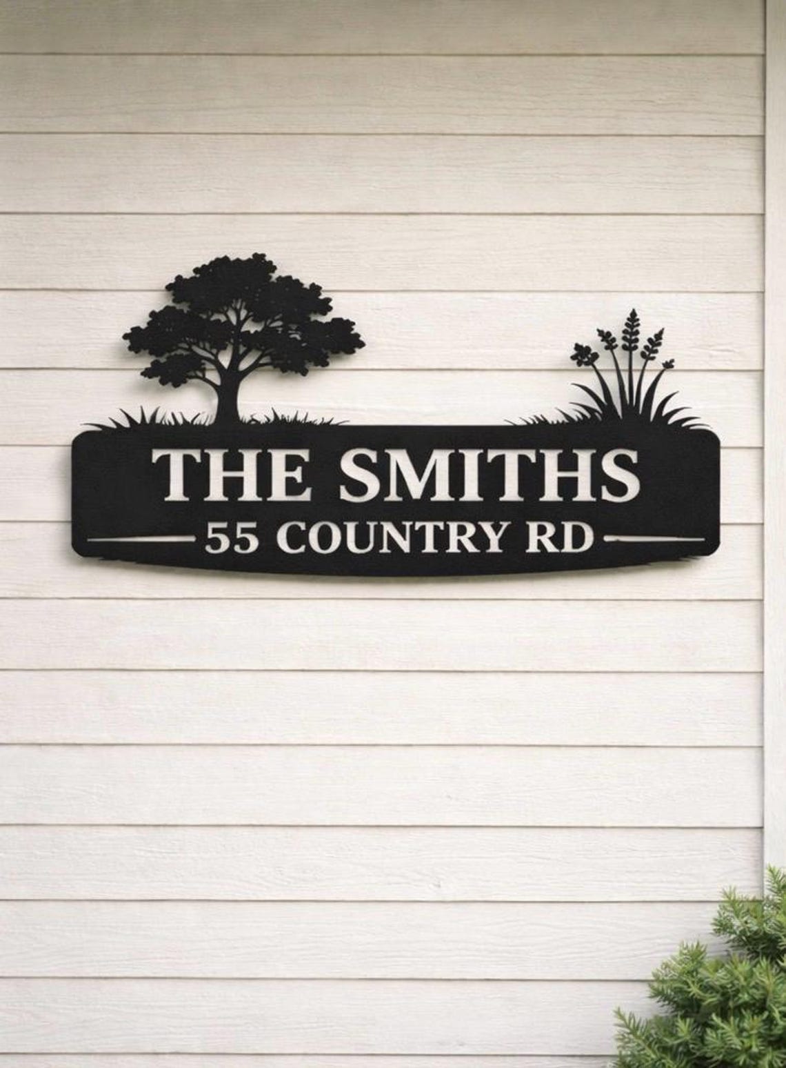 Custom Metal Address Sign | CNC Plasma Cut, Farmhouse Decor - Etsy