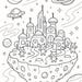 Space Adventure Coloring Sheets | Printable Set - Etsy