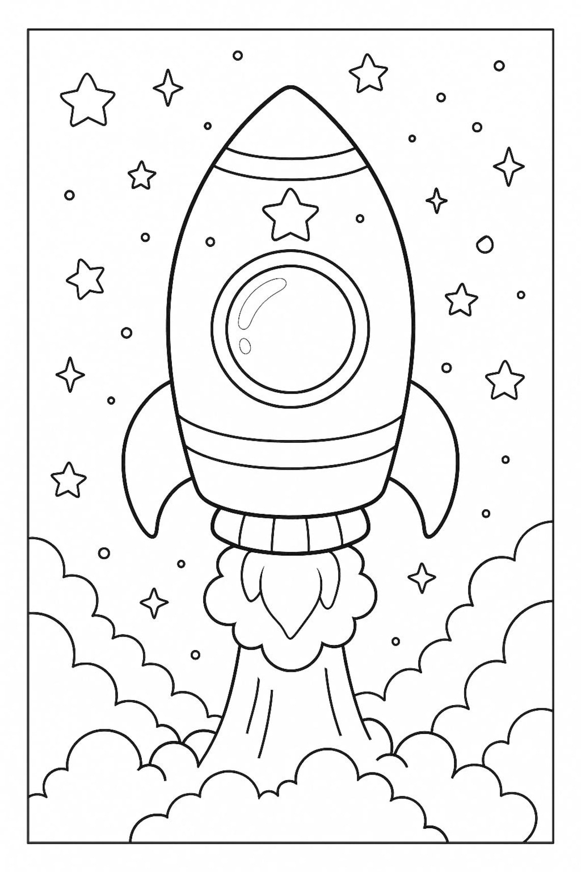 Space Adventure Coloring Sheets | Printable Set - Etsy