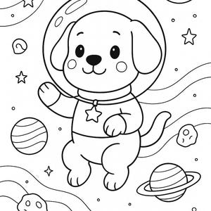 Space Adventure Coloring Sheets | Printable Set - Etsy