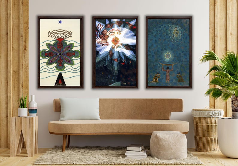 Set of 3 Carl Jung the Red Book the Tree of Life Painting Print, Carl ...