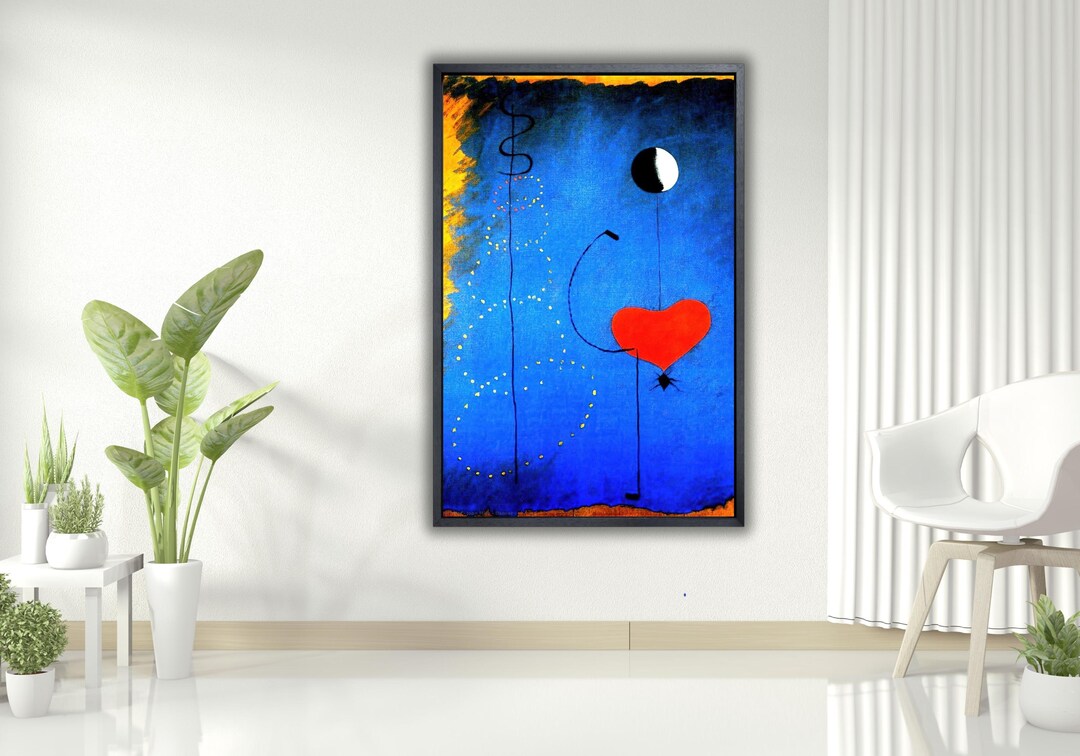 Joan Miro Dancer 1925 Exhibition Poster, Surrealism Canvas Print - Etsy
