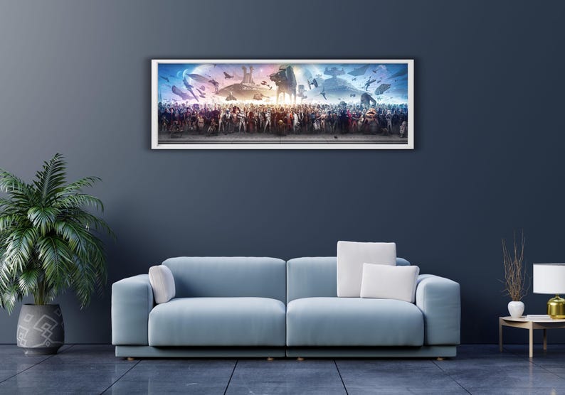 Star Wars Character Canvas Art, Movie Film Poster, Home Decor - Etsy ...
