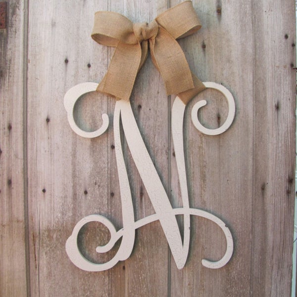 Monogram Door Hanger - Etsy