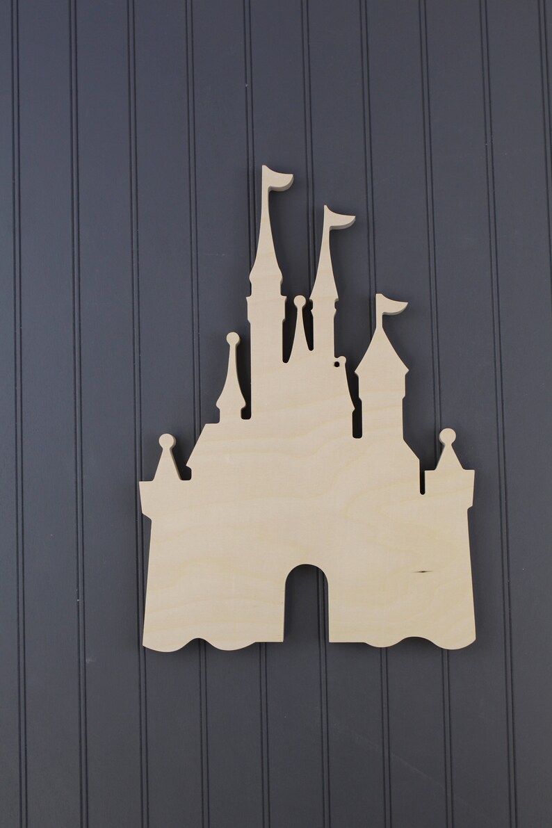 Disney Castle Princess Castle Cutout Wood Castle Shape - Etsy