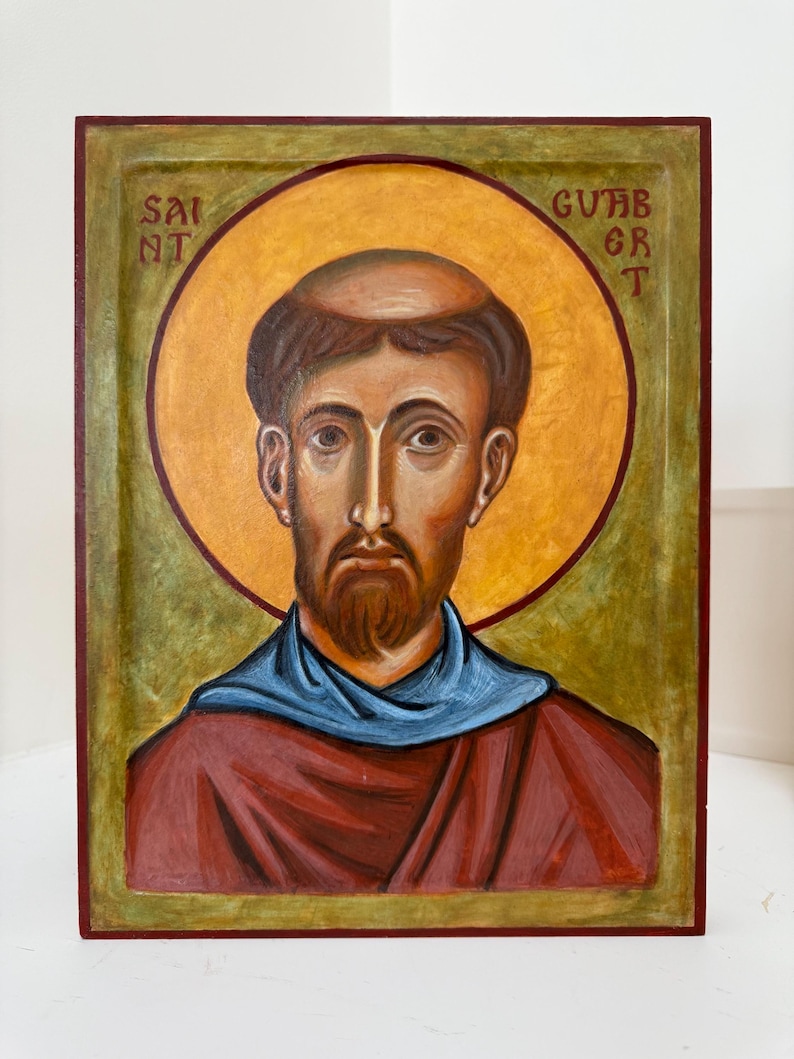 Orthodox Christian Icon of Saint Cuthbert of Lindisfarne - Etsy