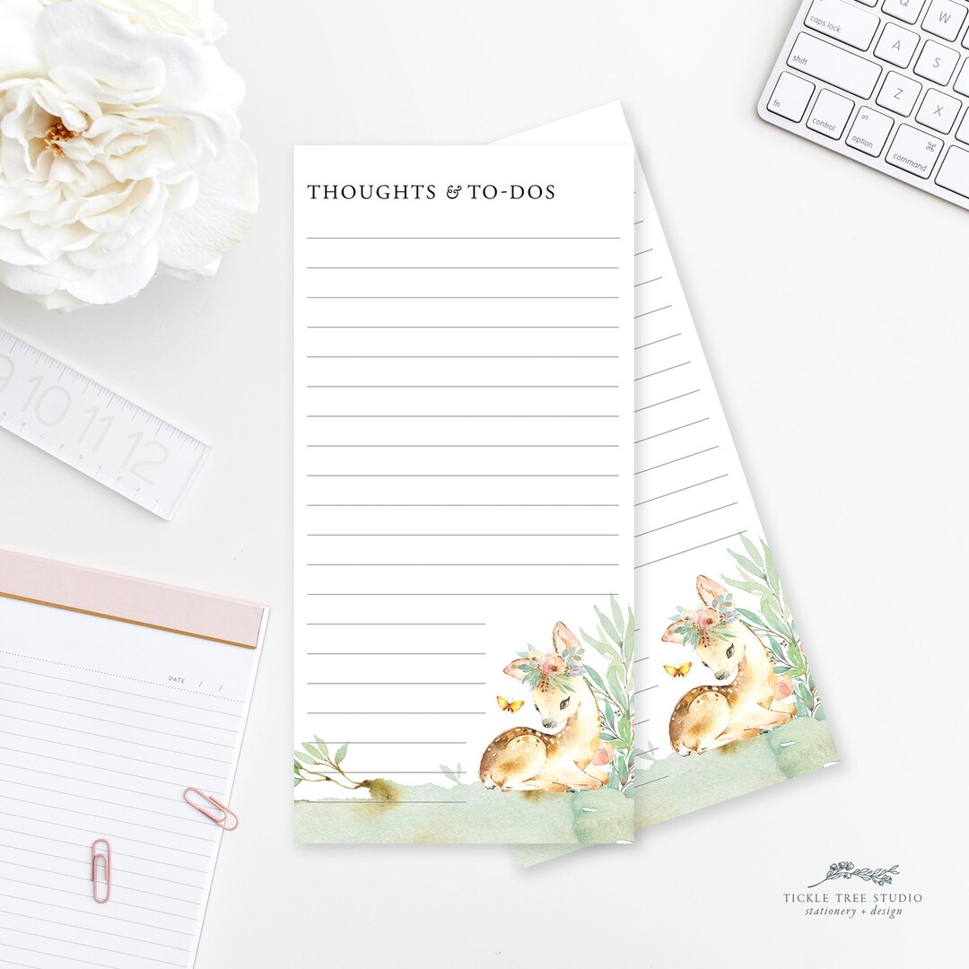 Garden Theme Notepad – Daily Notes Pad (K004) - Etsy