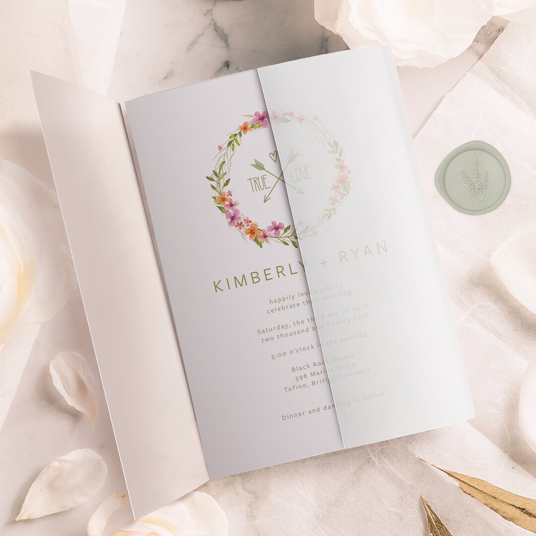 Printable Wedding Invitations Print & Design Services or You Print ...
