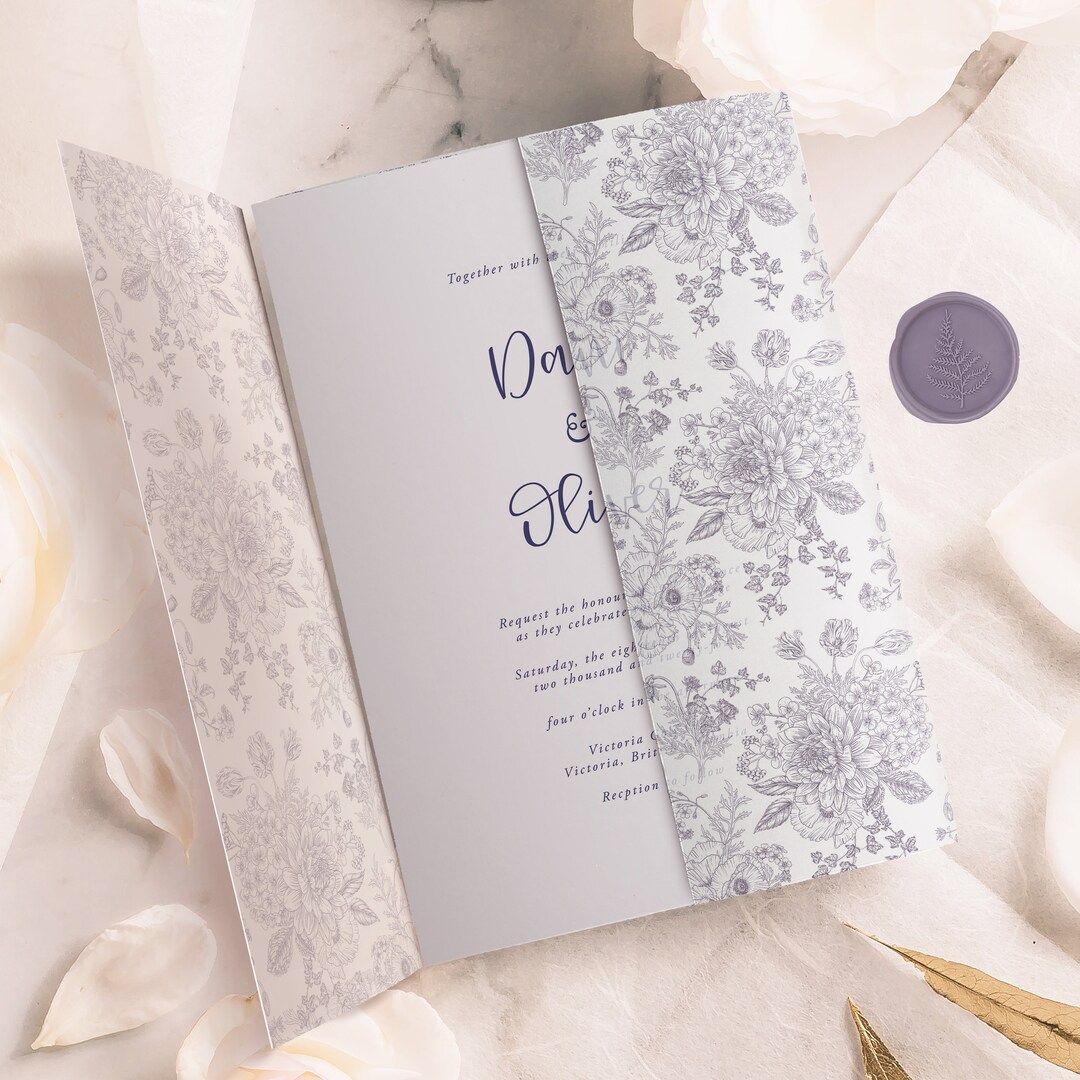 Printable Classic/modern Wedding Invitations Print & Design Services or ...