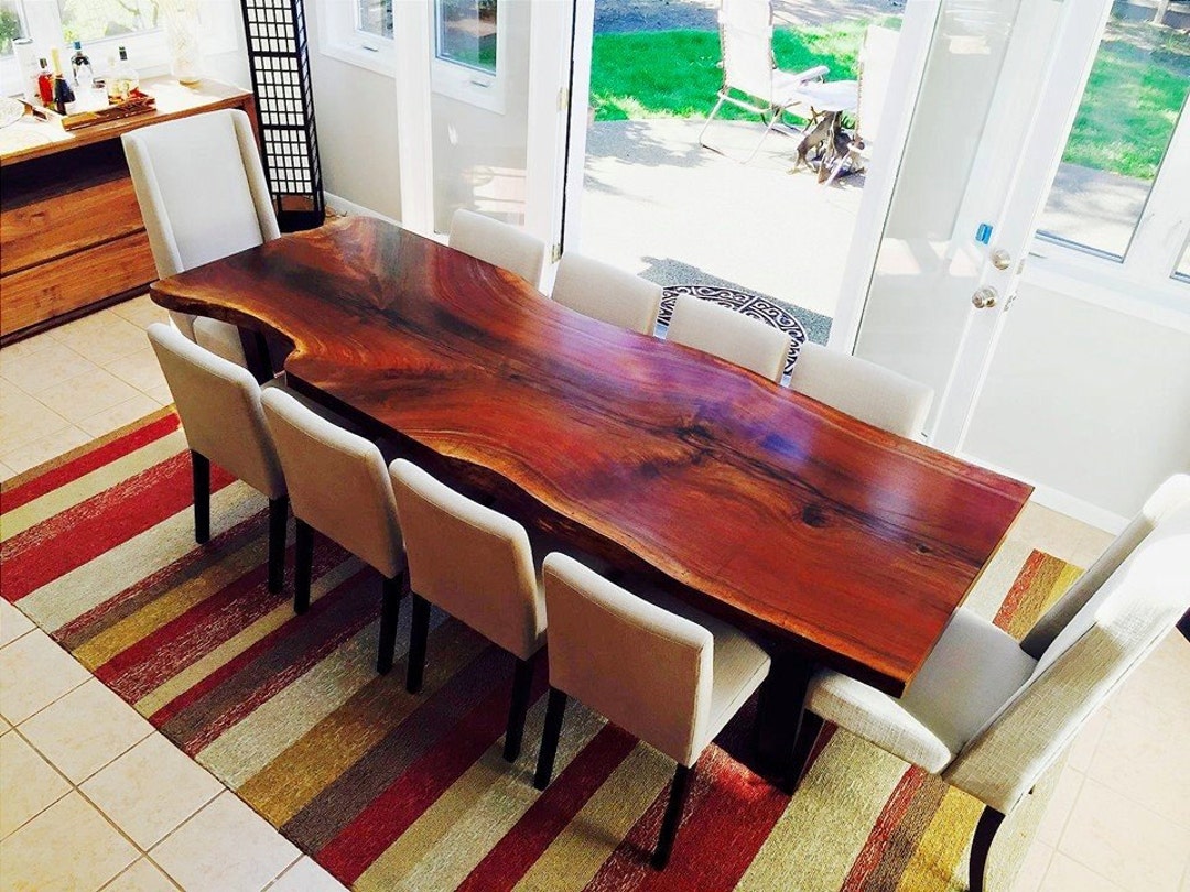 YOUR CUSTOM: Black Walnut DINING Tables and Kitchen Tables Live Edge ...