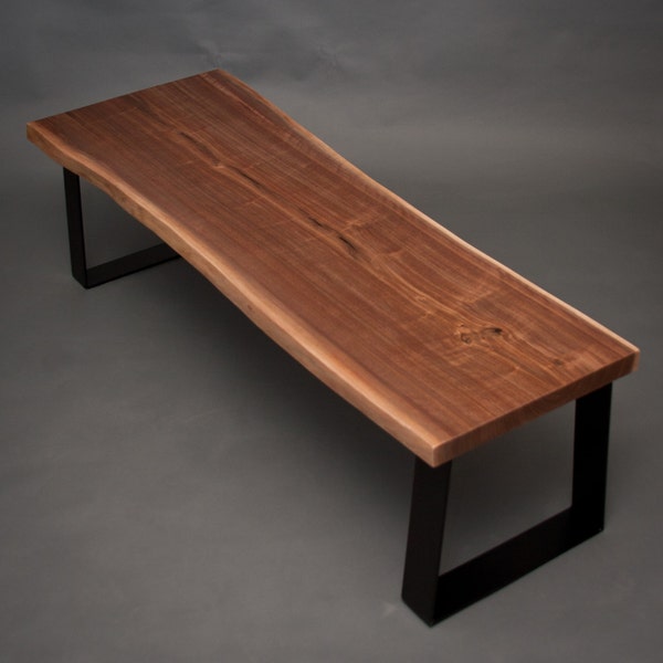 Live Edge Bench - Etsy
