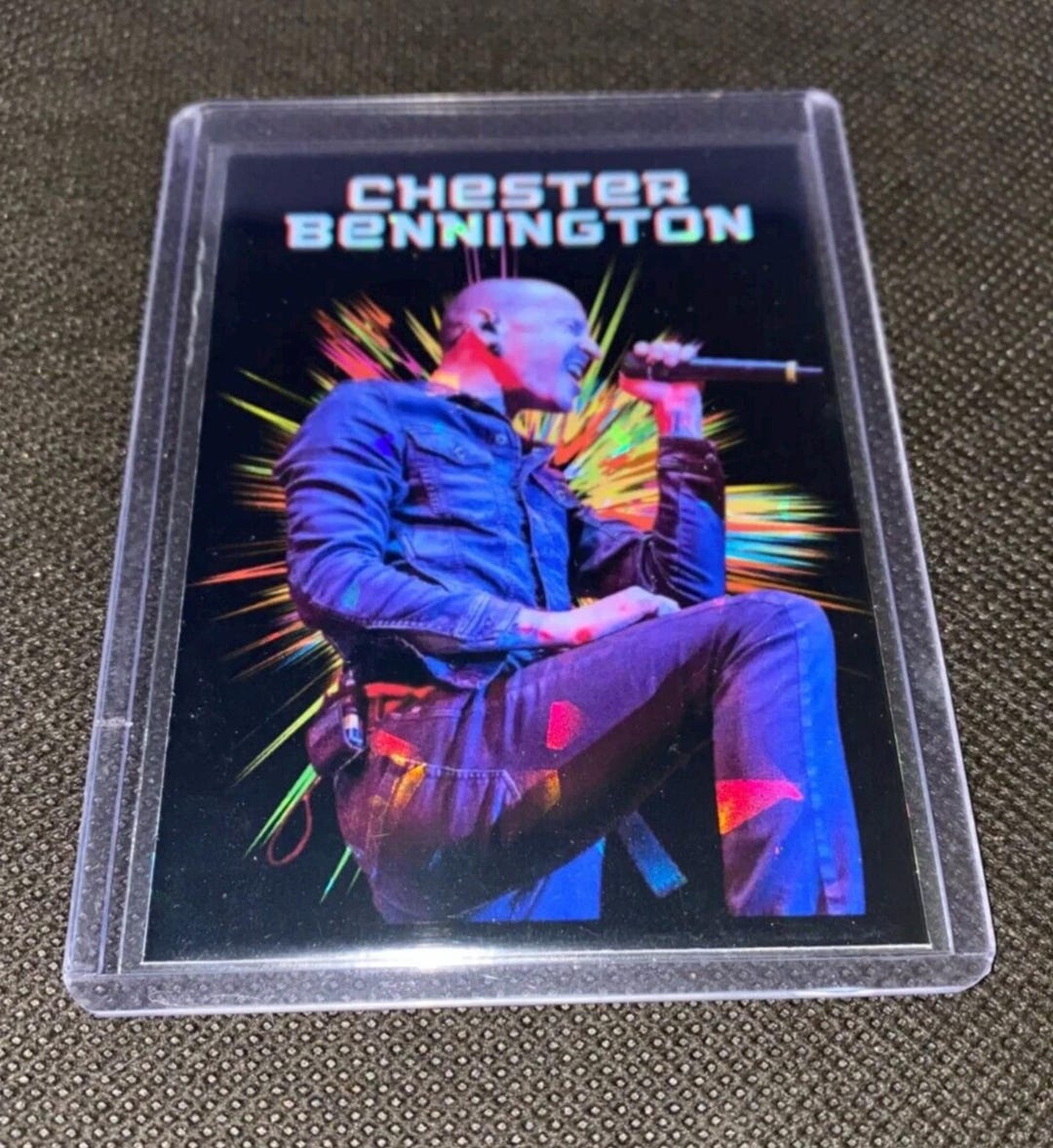 Chester Bennington Linkin Park Holographic Custom Refractor Trading ...