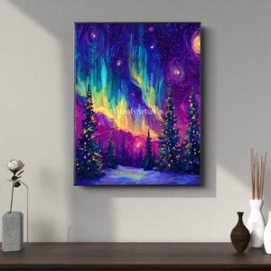 Van Gogh Inspired Christmas Wall Art | Holiday Brushstroke Printable ...