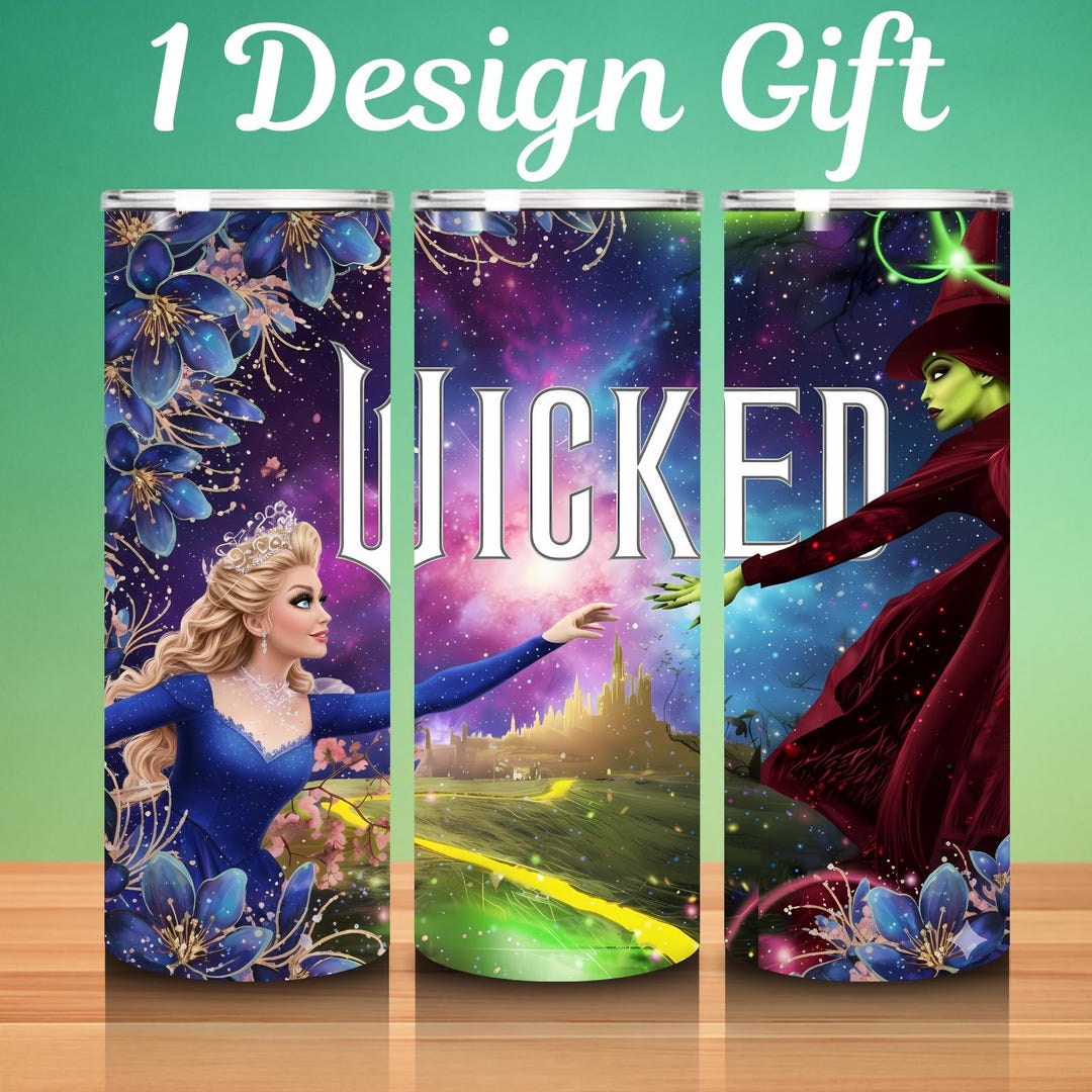 Wicked Witch Movie 20oz Tumbler Wrap PNG (digital Download) - Etsy