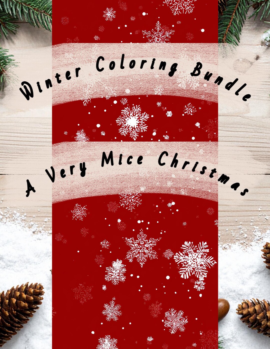 30 Christmas Winter Coloring Sheets, Printable Holiday Pages for Adults ...