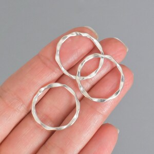 10 Pcs 22mm Infinity CIRCLE Connector Links - Wavy Round Open Circle ...