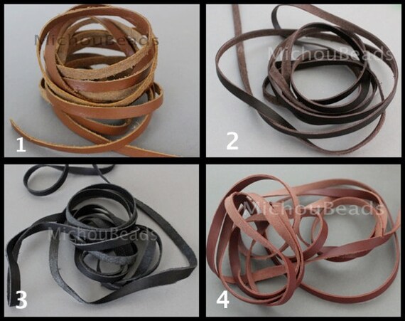 6mm FLAT Leather Craft Cord 6x1mm Genuine Leather Lace Craft | Etsy