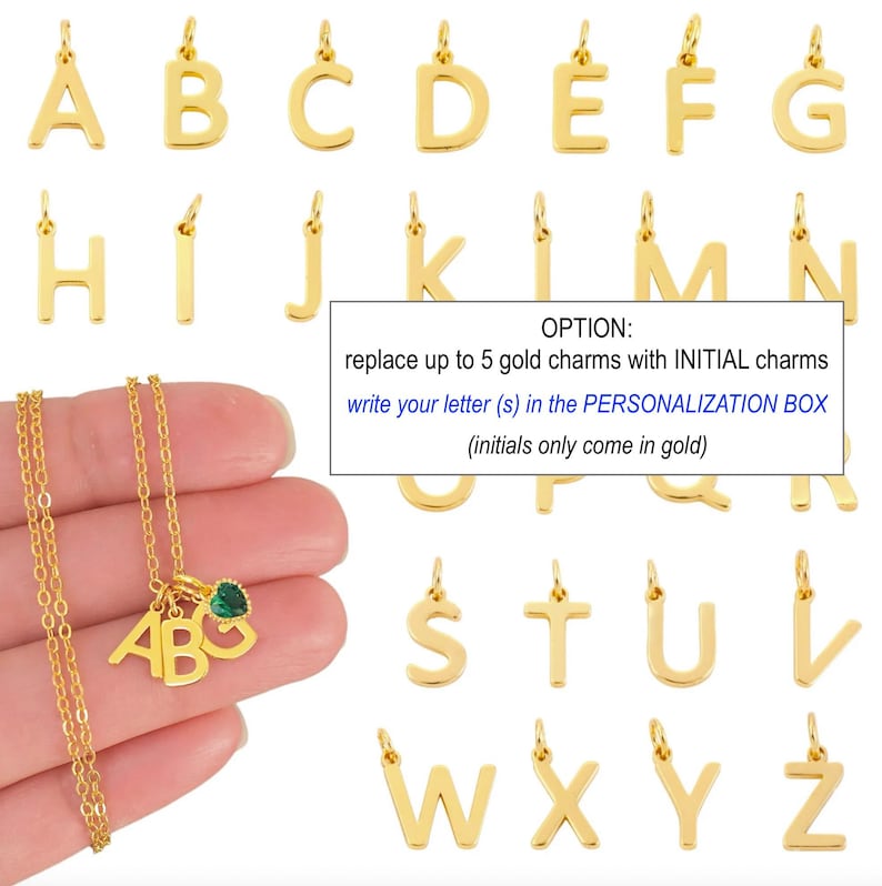 RANDOM MIX Charms - 18K Gold and Platinum Brass Enamel CZ Micro Pave ...