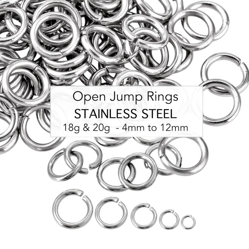 Round Stainless Steel Split Ring - Etsy