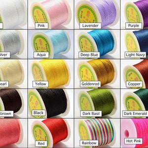 1.2mm Nylon SATIN Cord TWISTED Silk Like Nylon Cord Chinese Knot ...