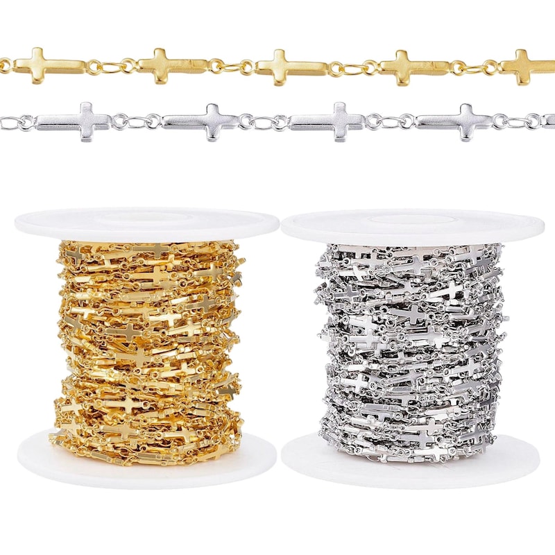 Cross Unfinished Chain - Etsy