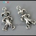 BULK 25 CLOWN Charms 25mm 3D Antiqued Silver Jester Fool Harlequin ...