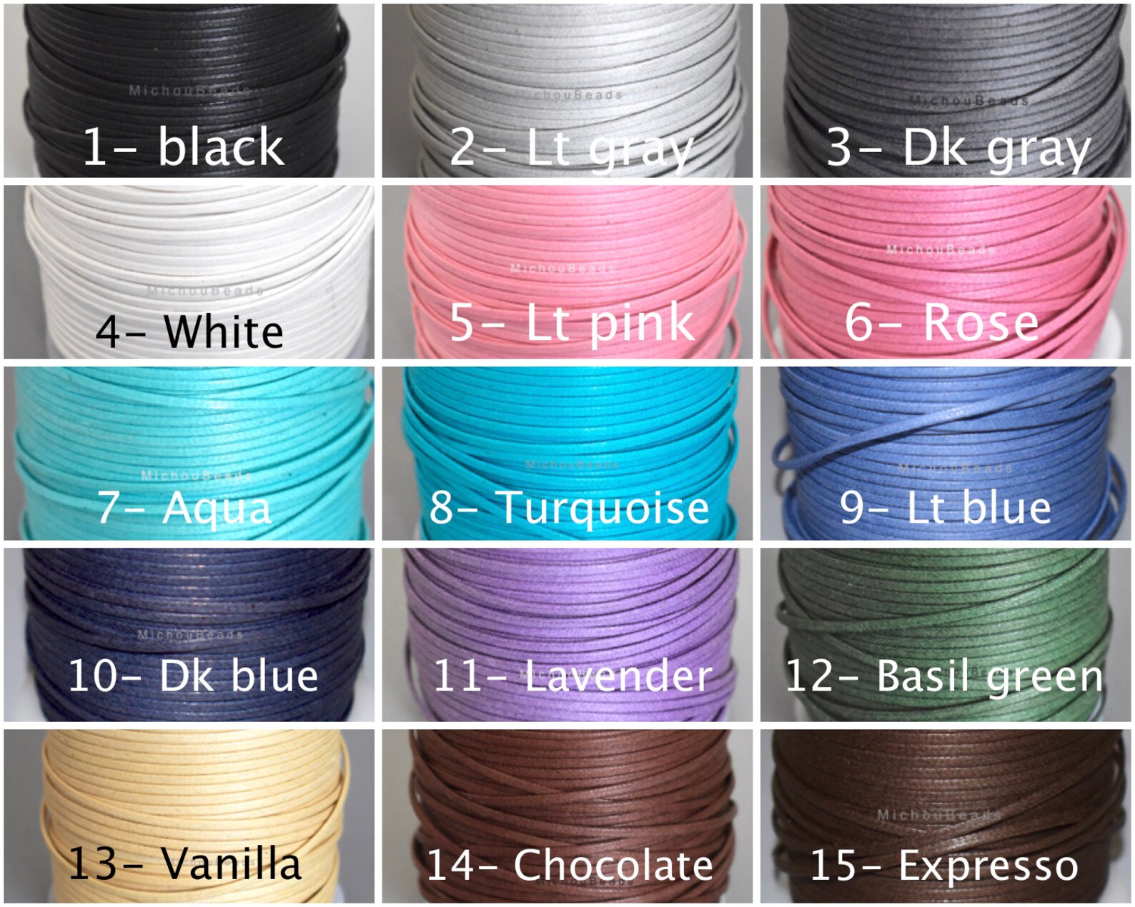 2mm FLAT COTTON Cord 2x1mm Wax Cotton Cord by the Yard | Etsy