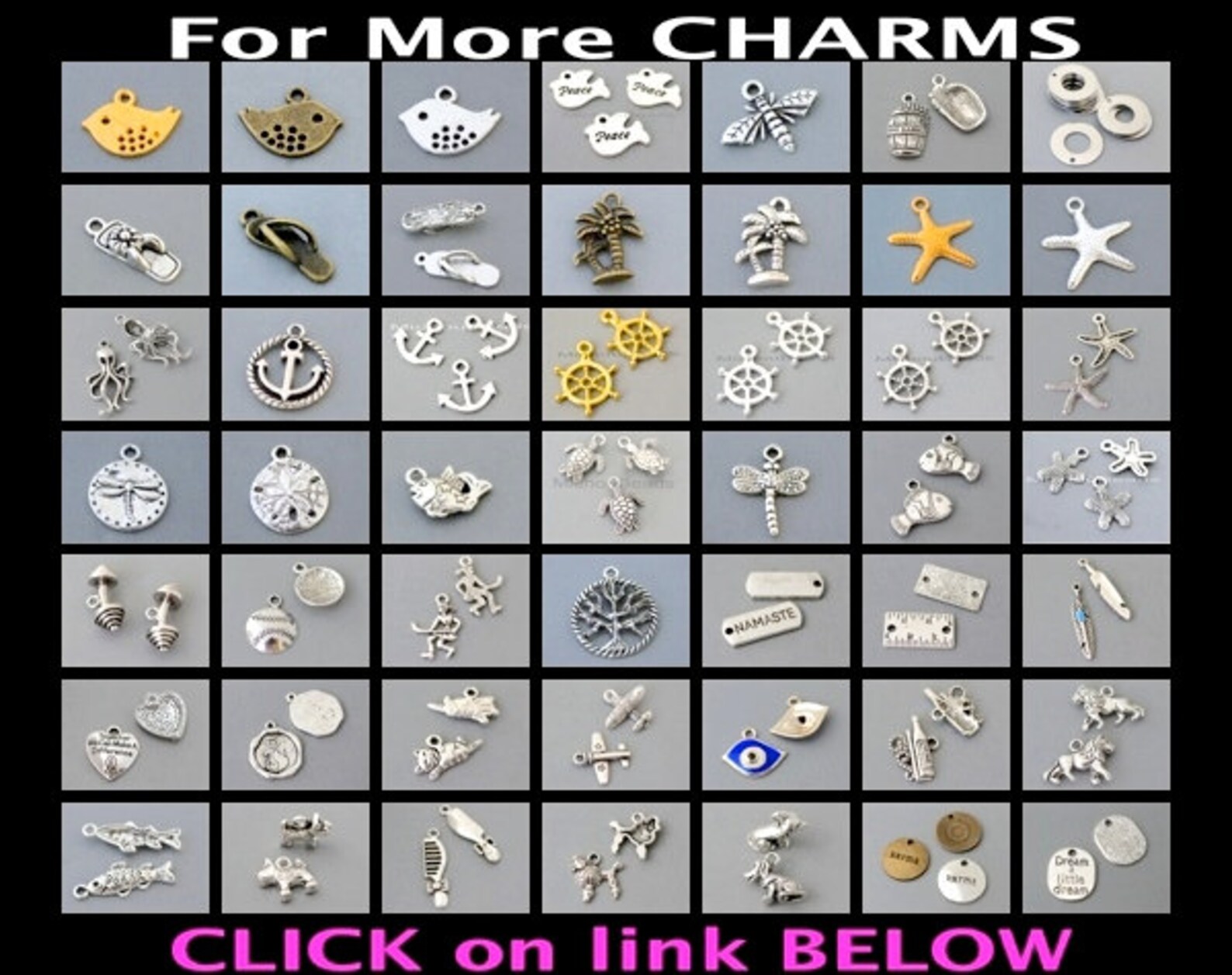 5 BFF Best Friend Forever Tag Charms 17mm Stamped Message | Etsy