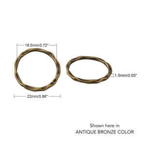 10 Pcs 22mm Infinity CIRCLE Connector Links - Wavy Round Open Circle ...