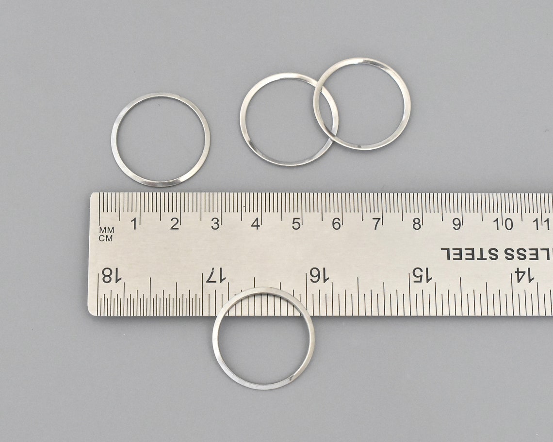 20 Acero inoxidable Anillo de enlace circular de 25 mm - Etsy España