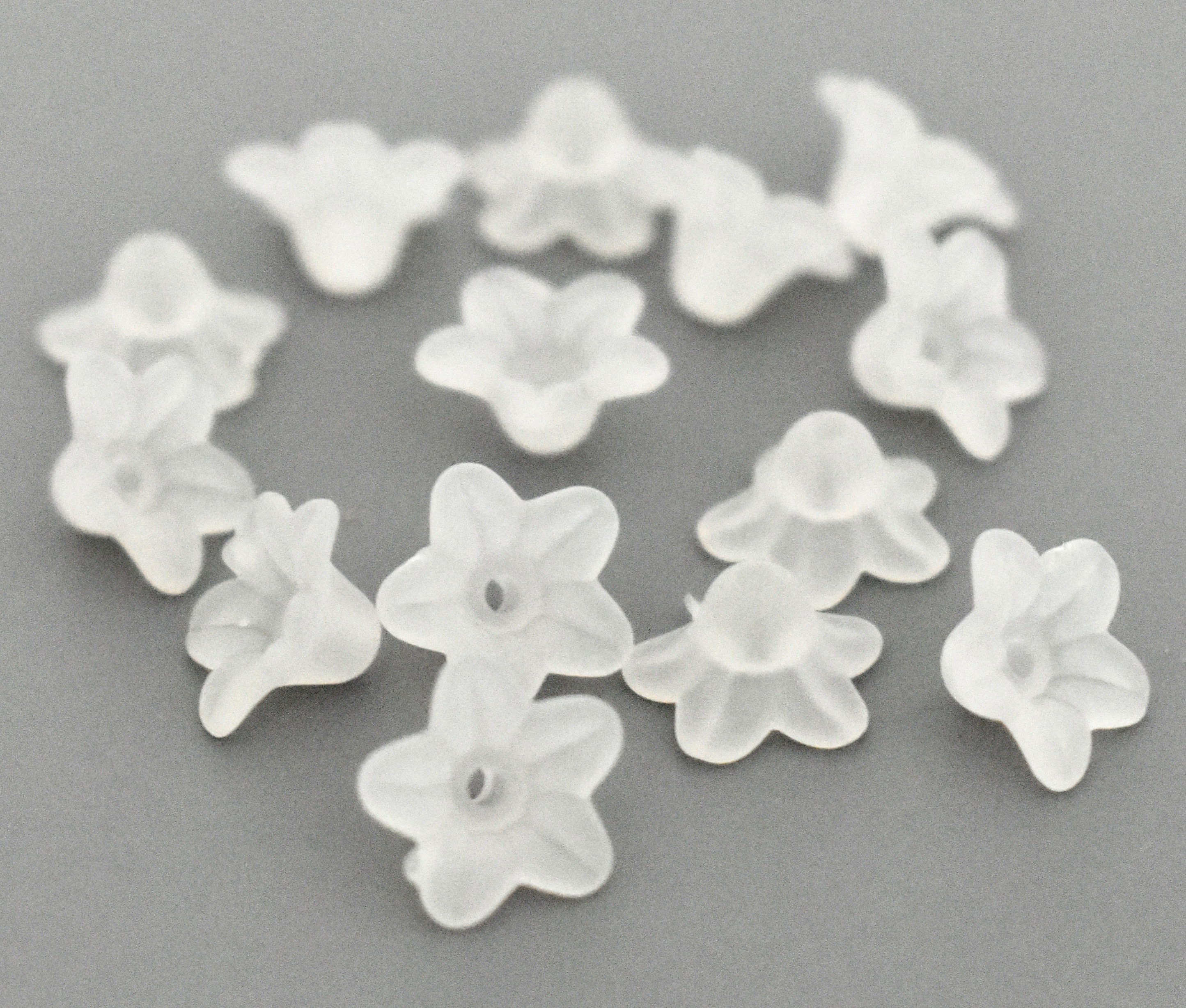 100 Matte Acrylic FLOWER Bead Caps 10mm DAISY Flower Bead - Etsy