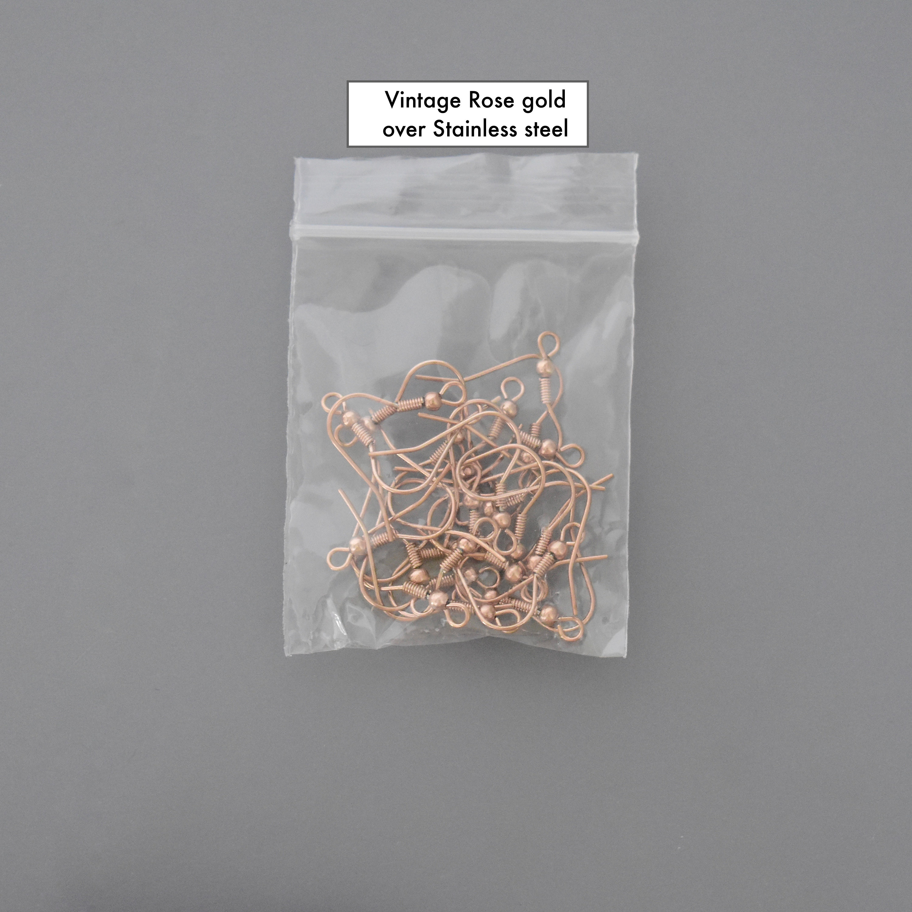 20mm STERLING Silver 18K GOLD Plated 304 STAINLESS Steel Ear Wire Fish ...