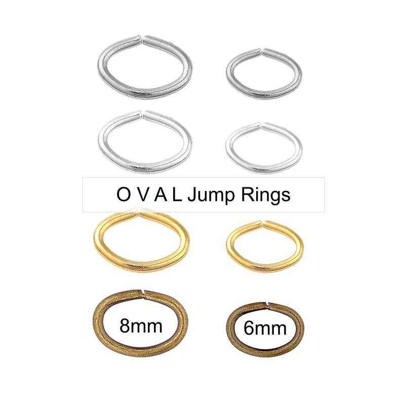 Oval Brass Linking Rings - Etsy