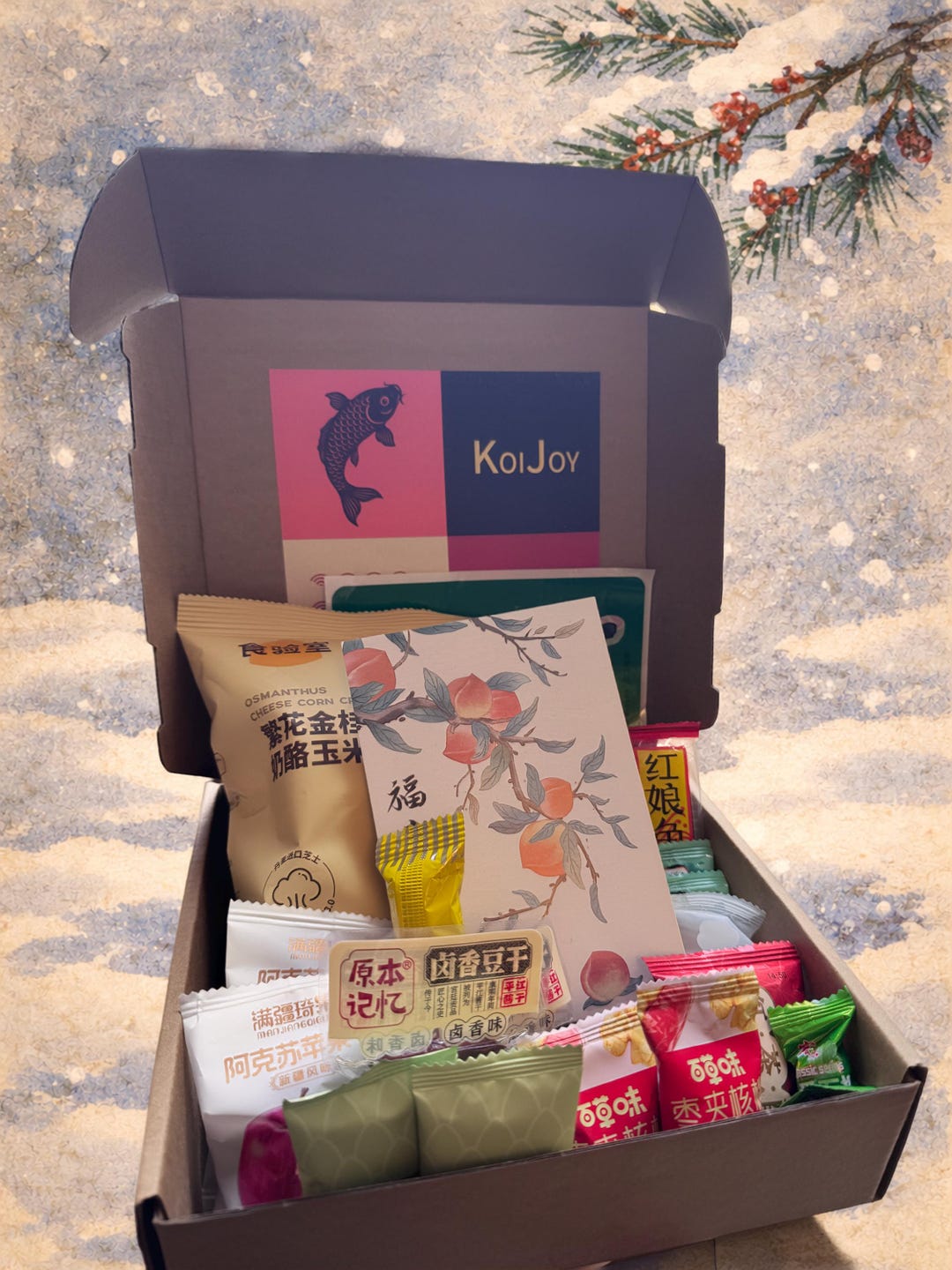 Koijoybox Chinese Snack Sharing Gift Box | 21+ Sweet & Savory Treats ...