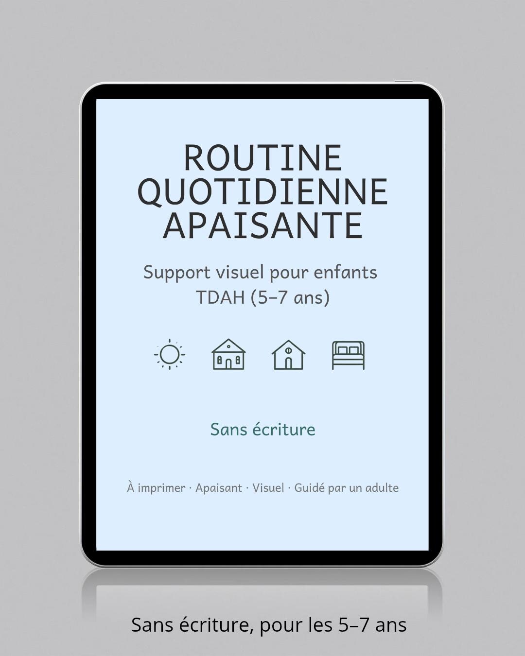 Soothing Daily Routine – Visual Support for Children With ADHD, Ages 5 ...