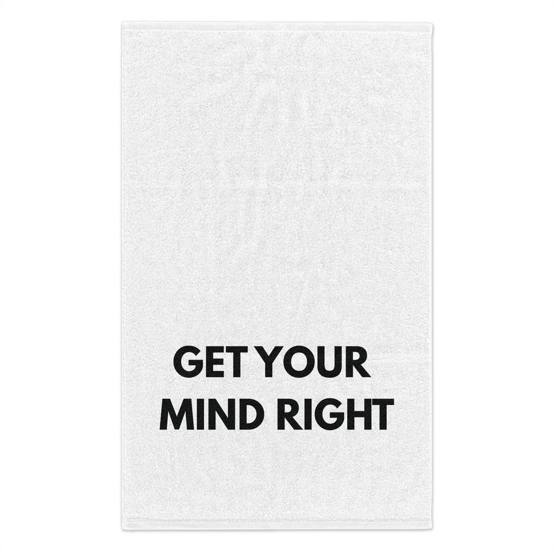 Rally Towel, Get Your Mind Right Workout Towel, Gym Towel, Motivational ...