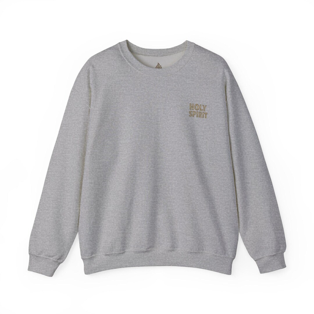 Holy Spirit Chest Logo Sweatshirt | Minimalist Faith Pullover - Etsy