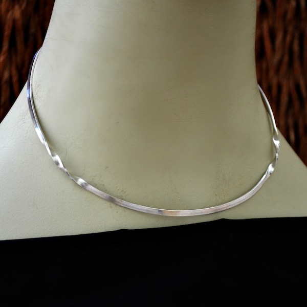 Sterling Silver Choker Necklace - Etsy