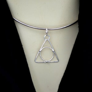 Sterling Silver Recovery Pendant Necklace. Handforged Triangle Pendant ...