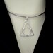 Sterling Silver Recovery Pendant Necklace. Handforged Triangle Pendant ...
