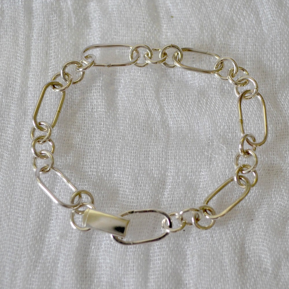 Sterling Silver Chain Bracelet. Size 7 - Etsy