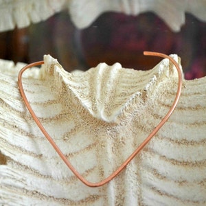 Copper V Neckwire Necklace. Wear Alone or Hang a Pendant "neck Hugger ...