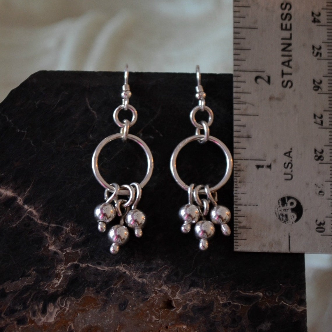 Sterling silver Cha Cha earrings. hand made. 'Cha Cha | Etsy