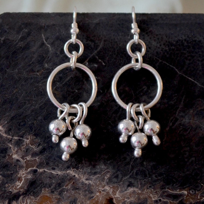 Sterling silver Cha Cha earrings. hand made. 'Cha Cha | Etsy