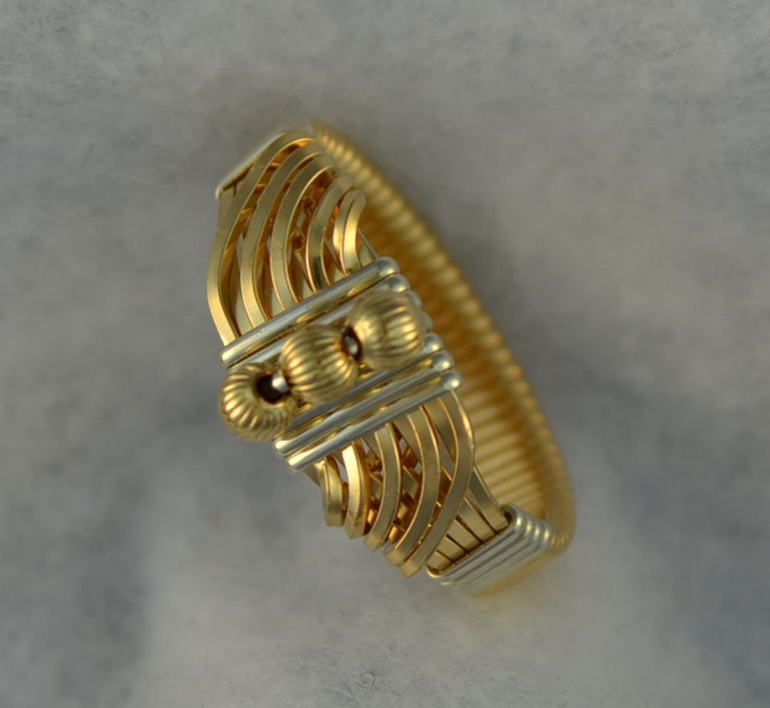 Wire Wrapped Ring 14K Gold Filled Sterling Silver Accents. "sultan's ...