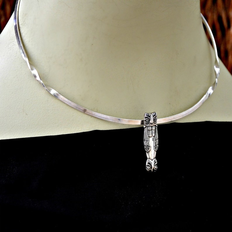 3 Mm Sterling Silver Choker Necklace Neck Wire. two | Etsy